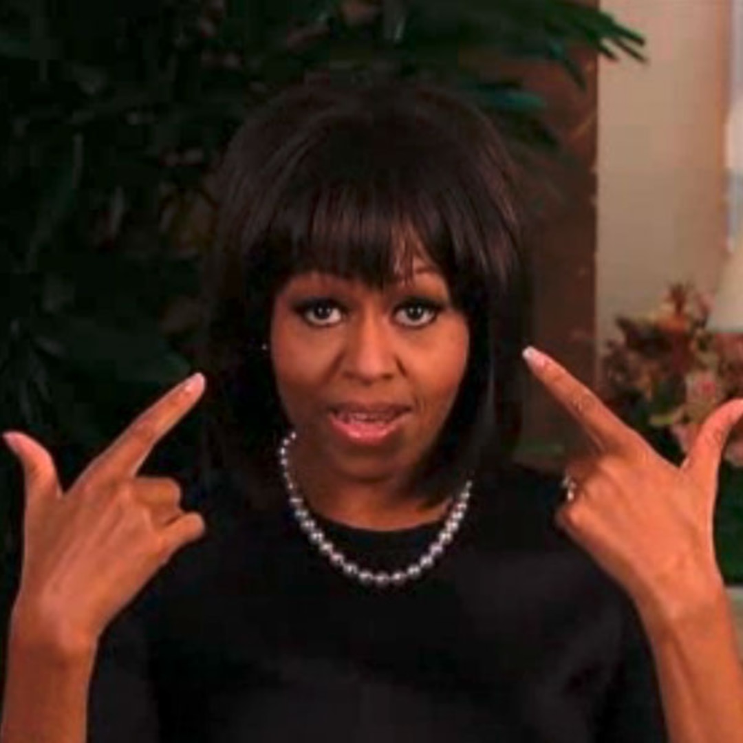 Michelle Obama Bangs Are My Midlife Crisis E Online Au